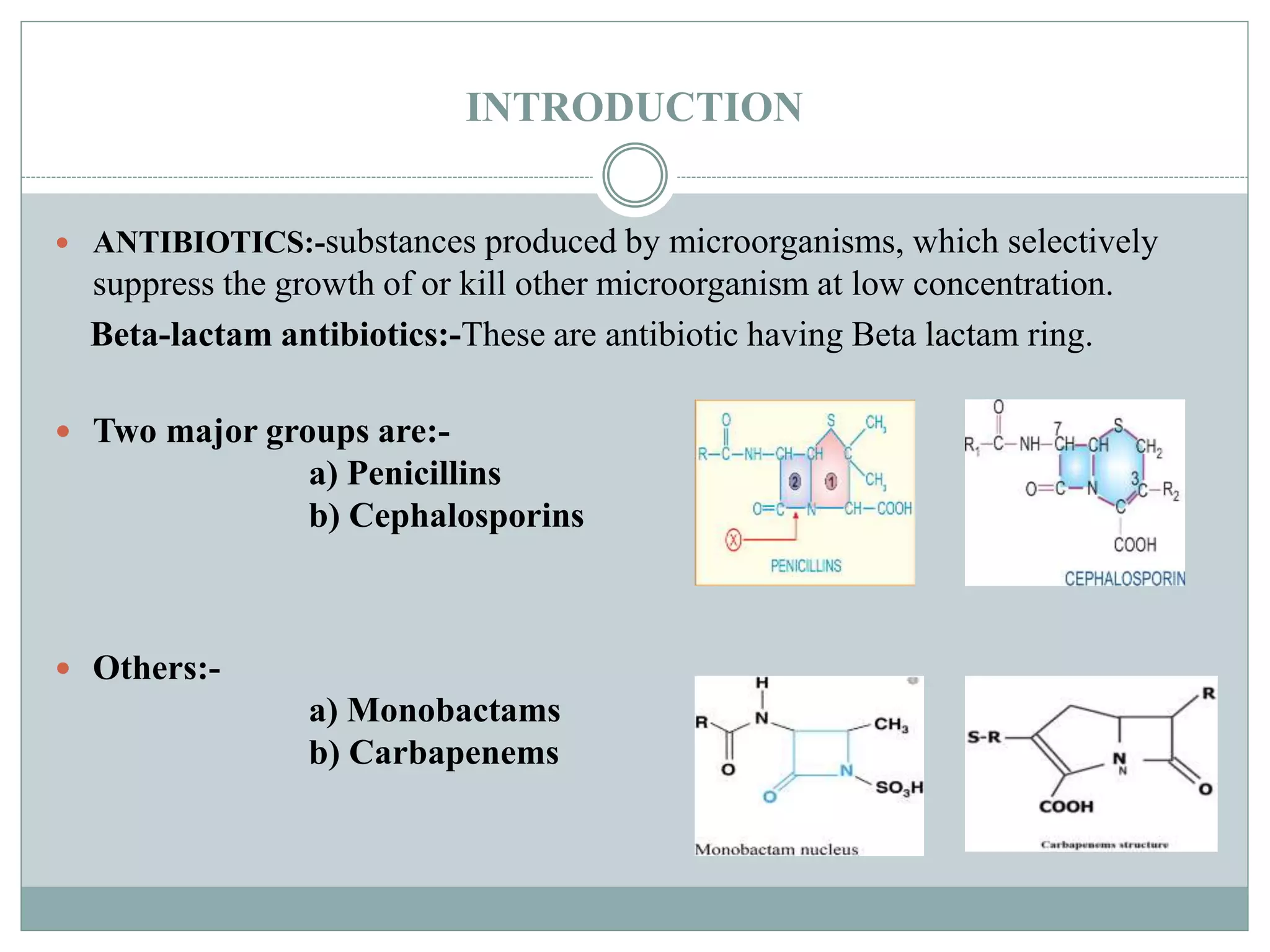 Pharmacology of Beta lactam antibiotics | PPTX