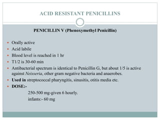 Pharmacology of Beta lactam antibiotics | PPTX