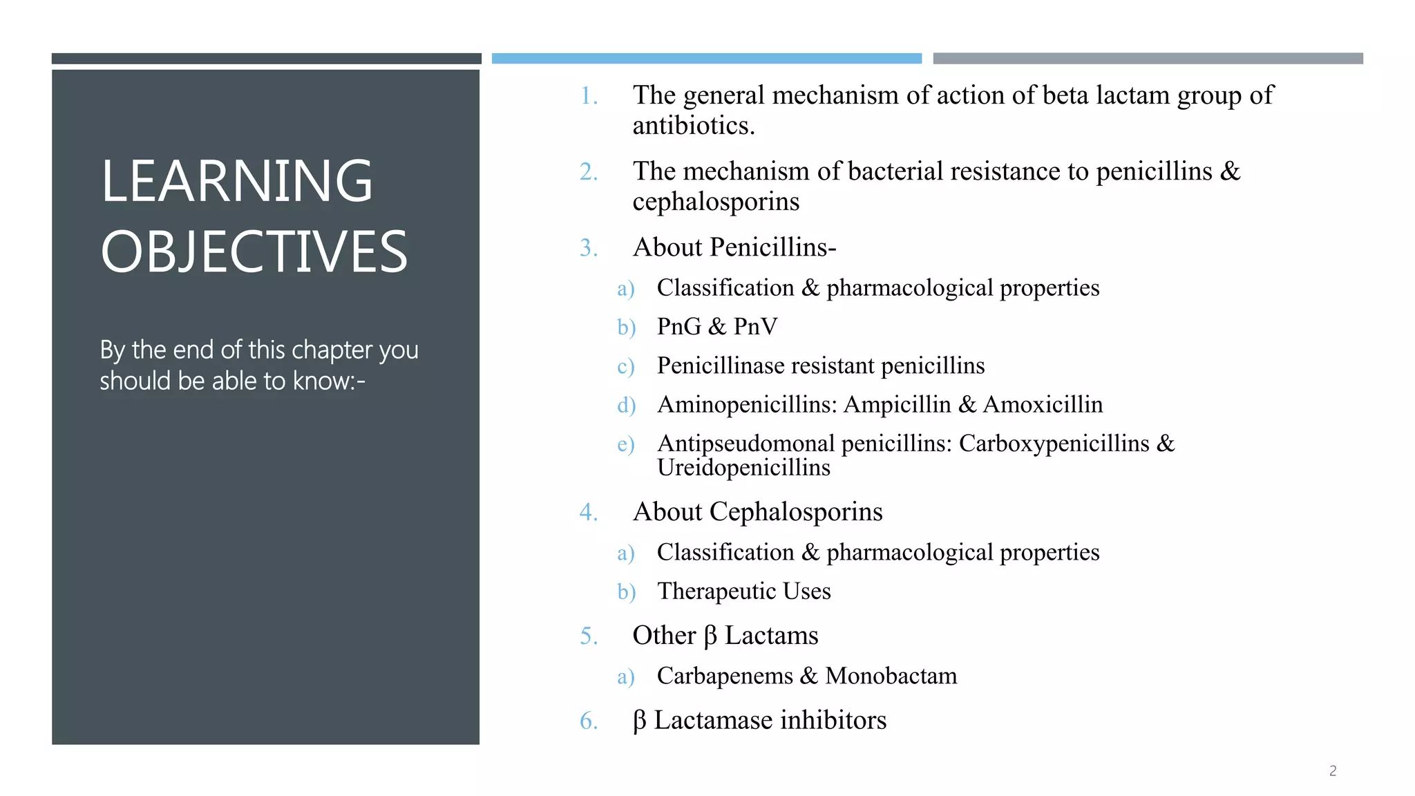 Beta lactam antibiotics | PPTX