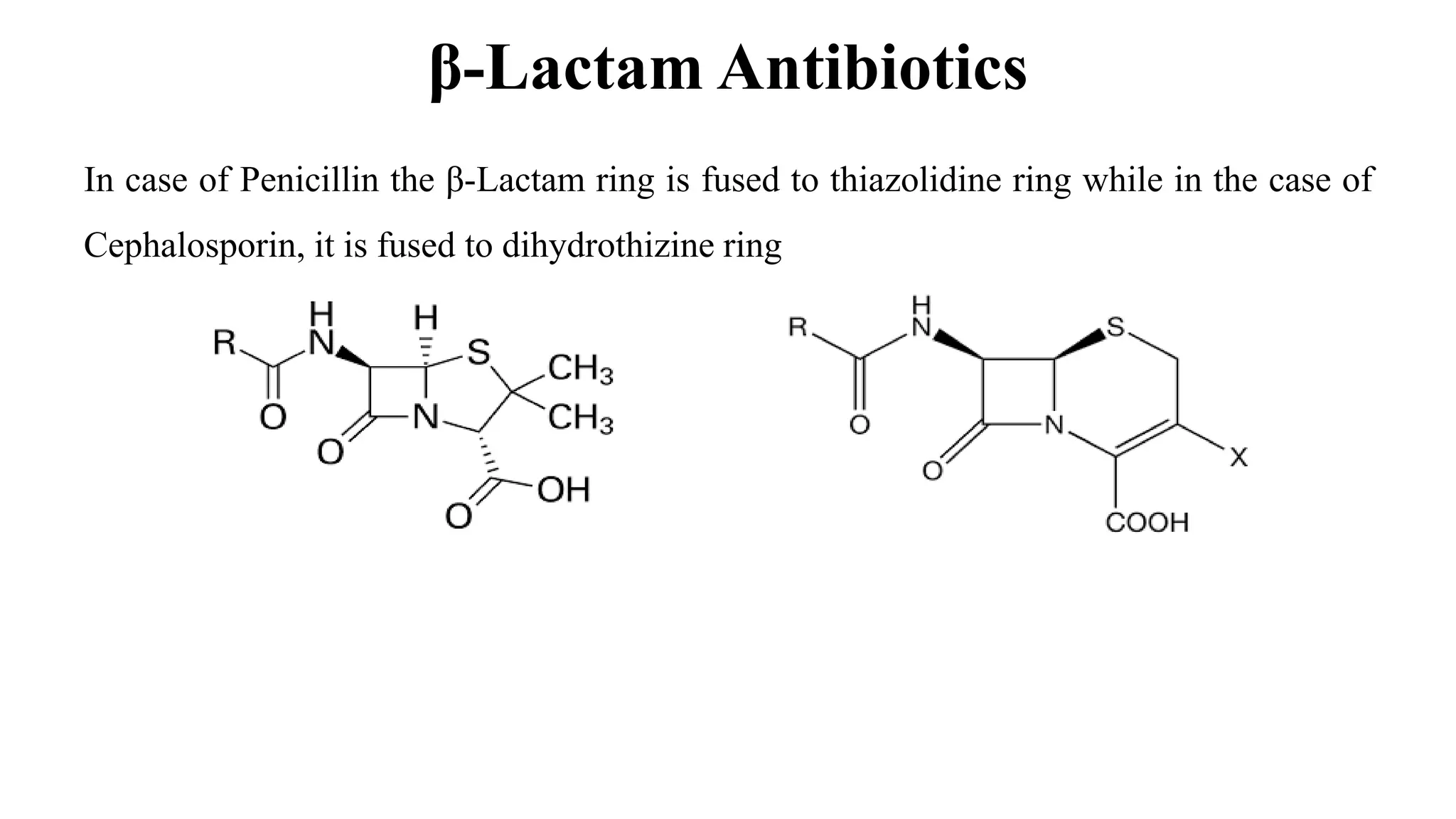 Beta lactam antibiotics | PPTX | Chemistry | Science