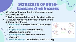Beta Lactam Antibiotics - Pharmacology | PPT