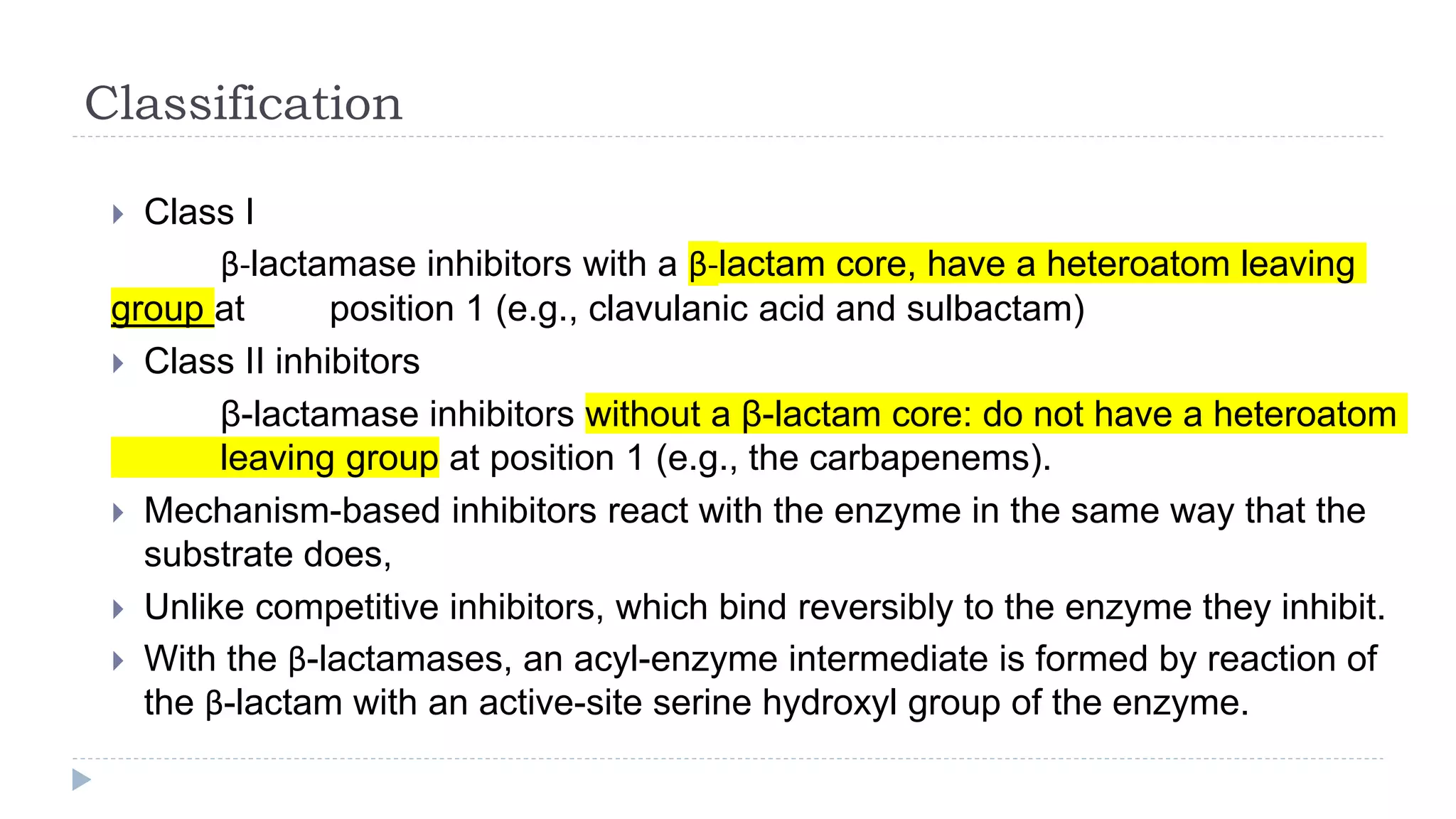 Beta lactamase inhibitors | PPTX