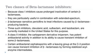 Beta lactamase inhibitors | PPTX