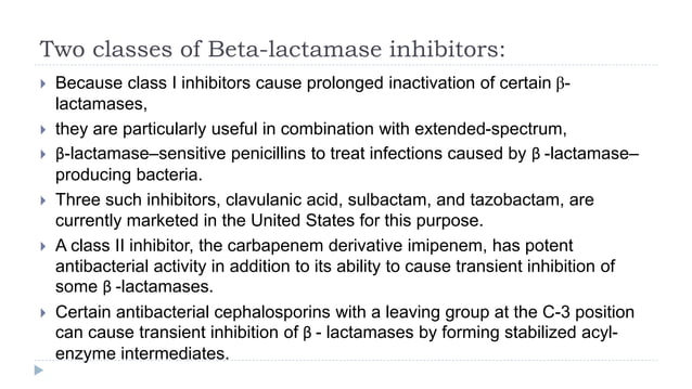 Beta lactamase inhibitors | PPTX | Ear, Nose and Throat Conditions ...