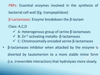 Beta Lactam Antibiotics : Beta Lactamase Inhibitors | PDF