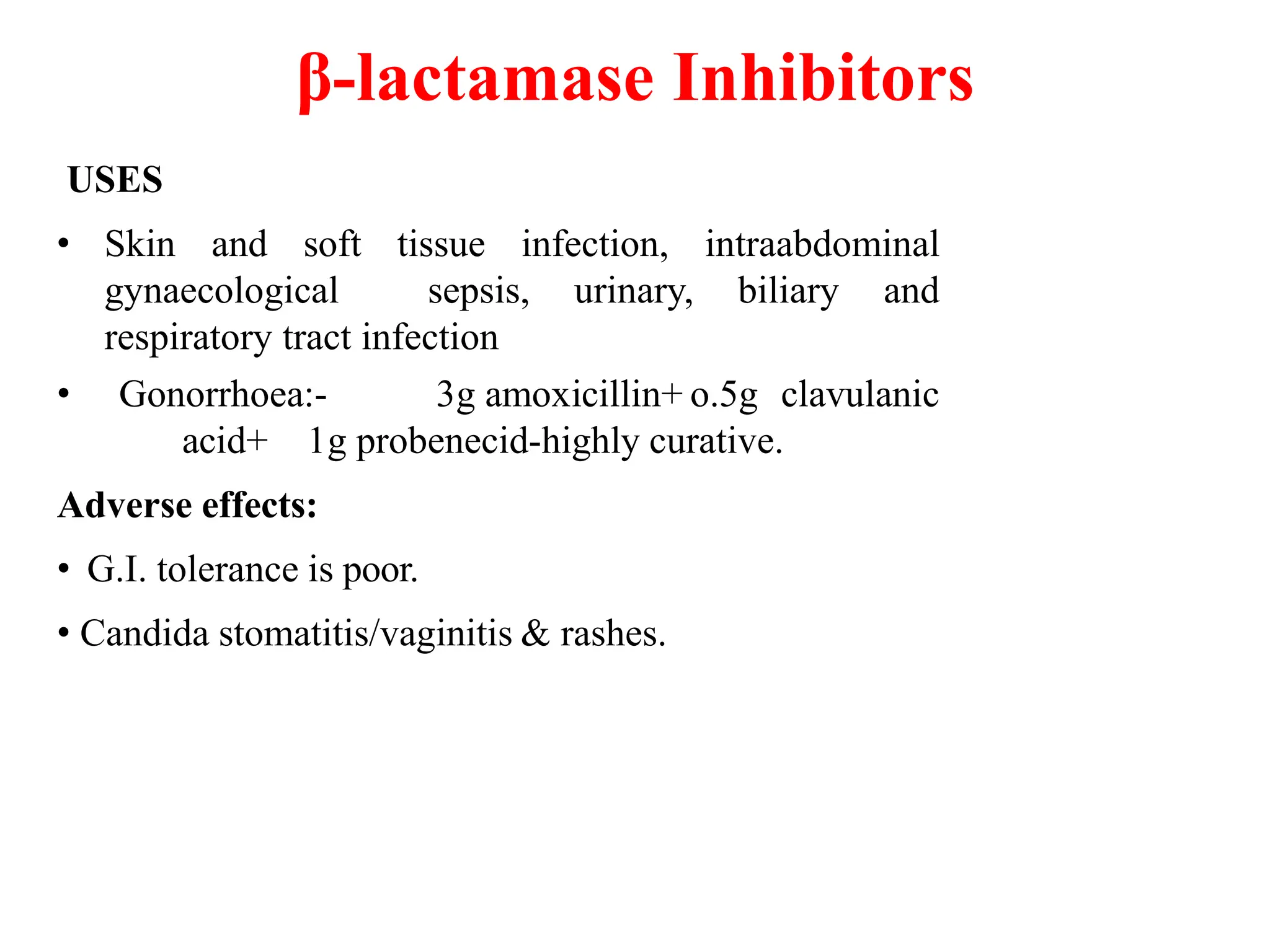 beta lactamase inhibitors of b.pharm 6th sem | PPT