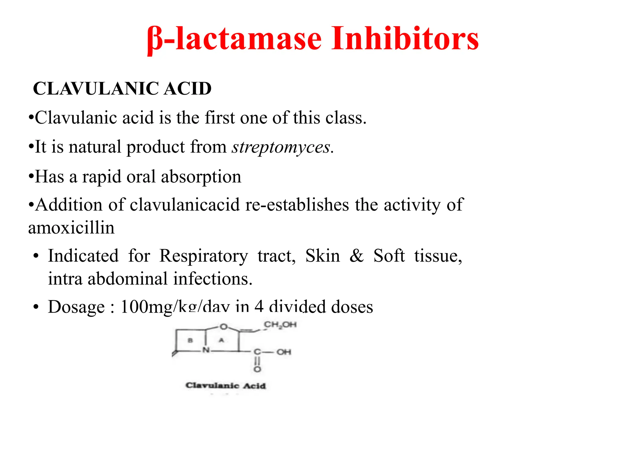 beta lactamase inhibitors of b.pharm 6th sem | PPT