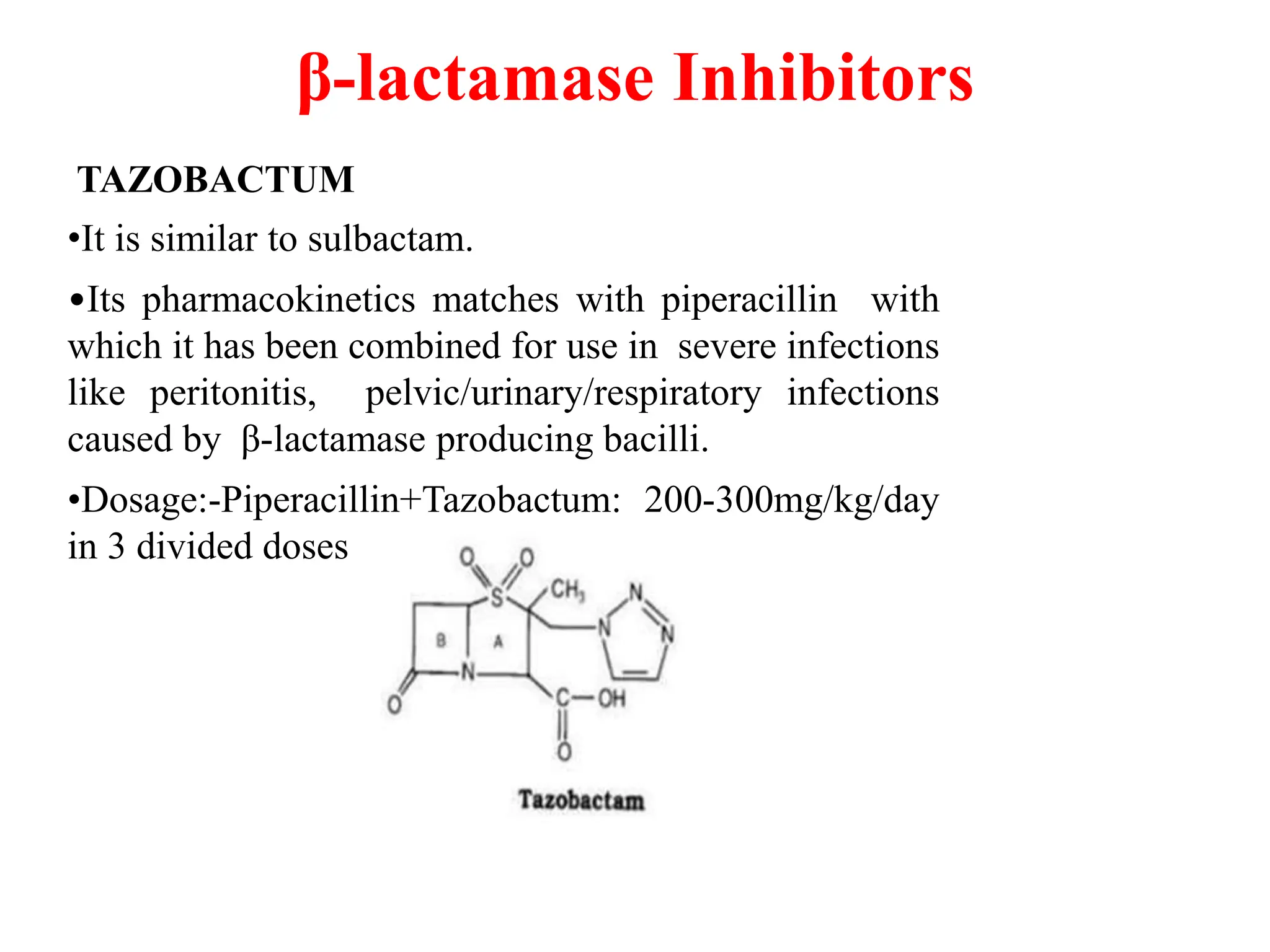 beta lactamase inhibitors of b.pharm 6th sem | PPT