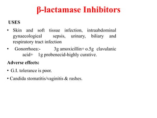 beta lactamase inhibitors of b.pharm 6th sem | PPT