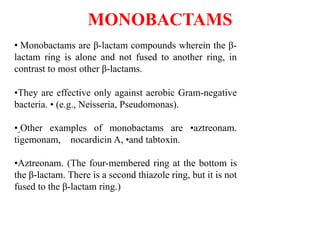 beta lactamase inhibitors of b.pharm 6th sem | PPT