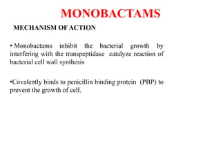 beta lactamase inhibitors of b.pharm 6th sem | PPT