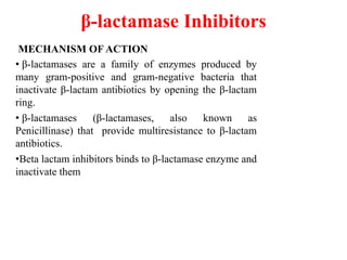 beta lactamase inhibitors of b.pharm 6th sem | PPT
