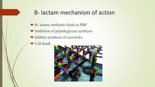 Beta lactamases.pptx for educational purposes | PPTX