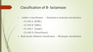 Beta lactamases.pptx for educational purposes | PPTX