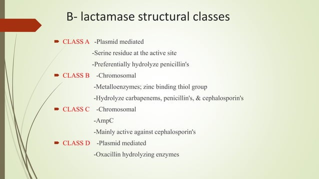 Beta lactamases.pptx for educational purposes | PPT