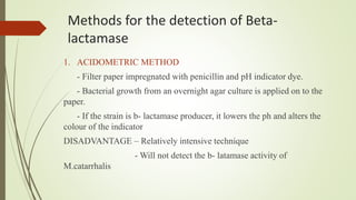 Beta lactamases.pptx for educational purposes | PPTX