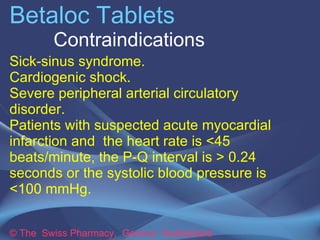 Betaloc Tablets for Treating High Blood Pressure | ODP