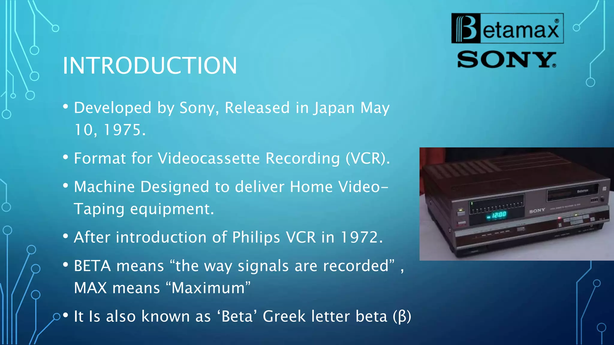Betamax Failure Pptx