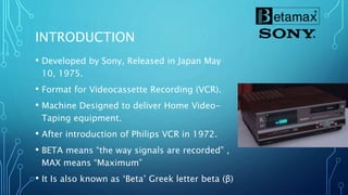 Betamax Failure Pptx