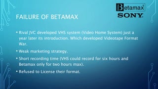 Betamax Failure Pptx