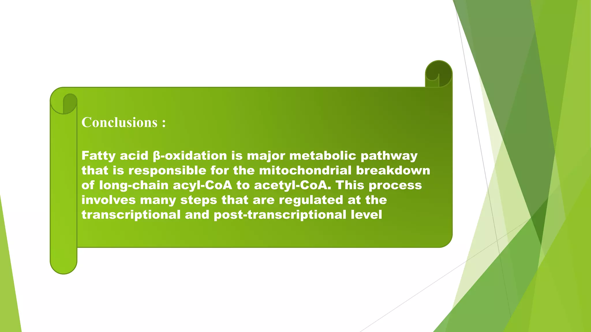 Beta oxidation | PPTX | Chemistry | Science
