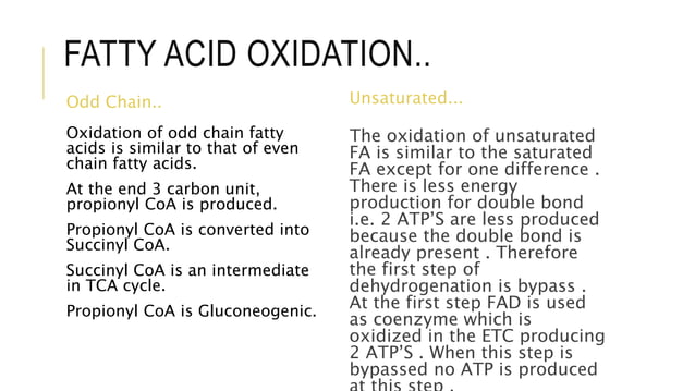 Beta oxidation | PPT