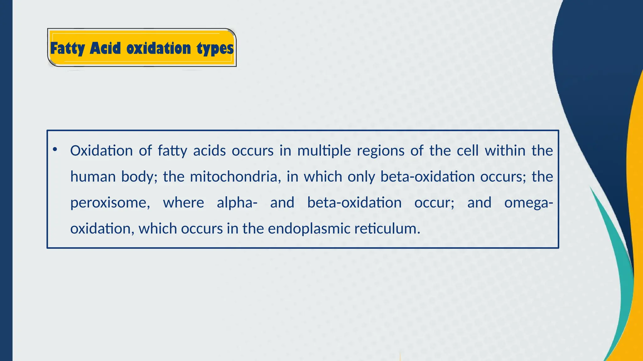 Overview about Beta Oxidation of Fatty Acids.pptx