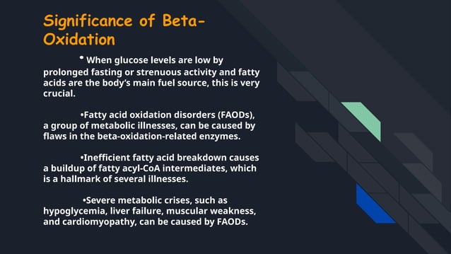 BETA( β) OXIDATION OF FATTY ACIDS.pptx