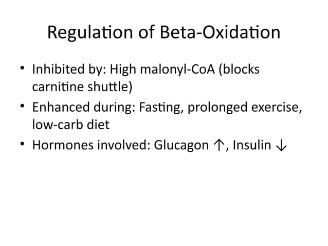 Beta_Oxidation_Presentation.pptx biochemistry | PPTX