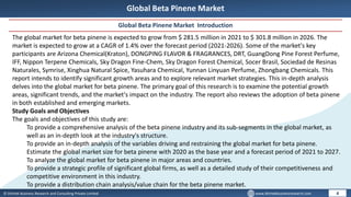 Beta pinene market | PPT