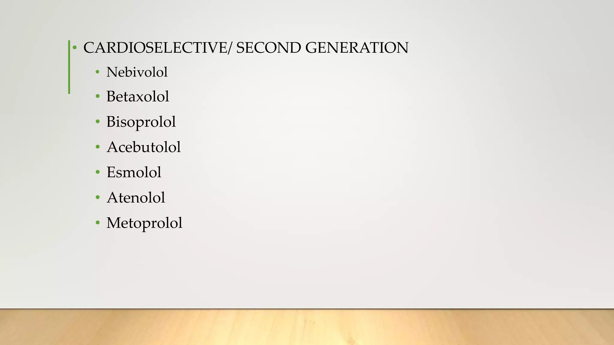 Beta receptor blockers | PPTX