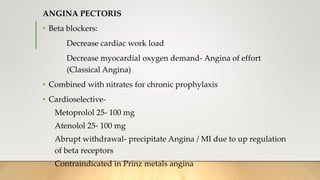 Beta receptor blockers | PPTX