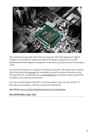 Block Diagram of Computer amp Components with Description | PDF
