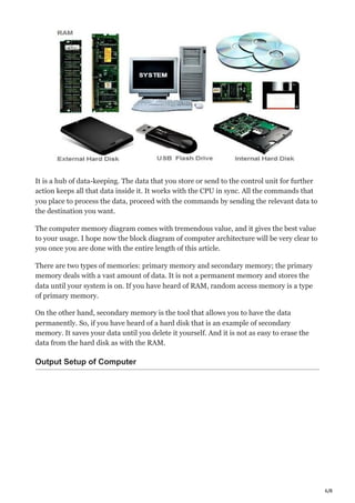 Block Diagram of Computer amp Components with Description | PDF