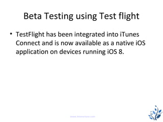 Beta testing guidelines for developer | PPT