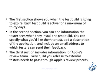 Beta testing guidelines for developer | PPT