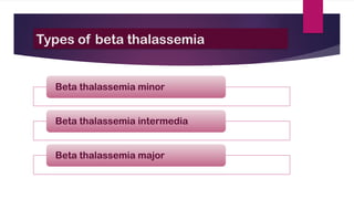 Beta Thalassemia.pptx an overview by DR Khansa | PPTX