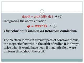 Betatron ppt suya | PPTX