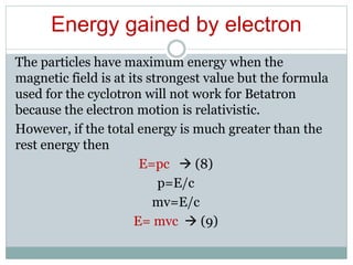 Betatron ppt suya | PPTX