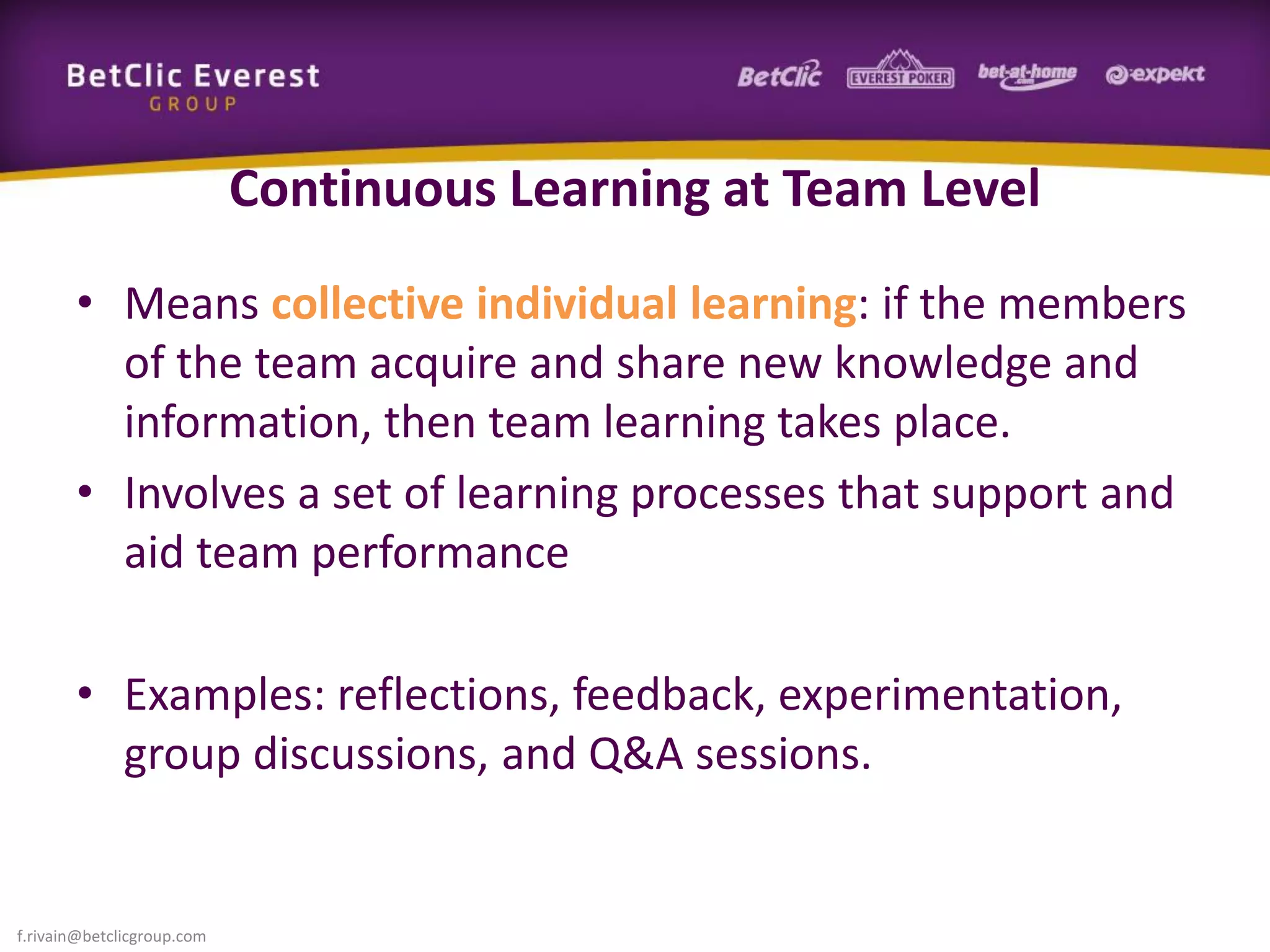 Continuous Learning (updated June 2015, with more examples of learning ...