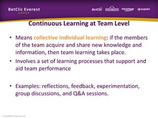 Continuous Learning (updated June 2015, with more examples of learning ...