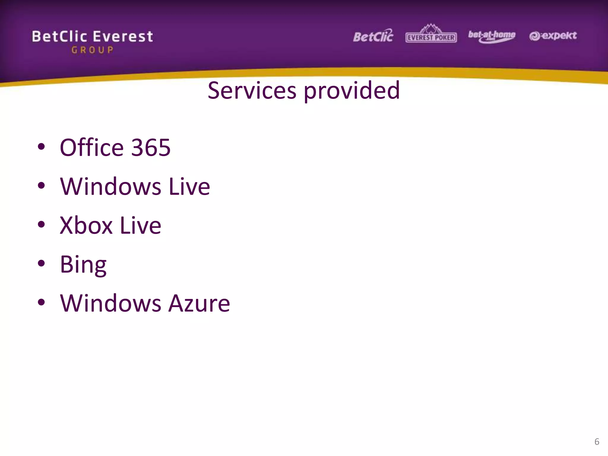 Mini Formation - Microsoft Data Center Dublin | PPTX | Computer ...