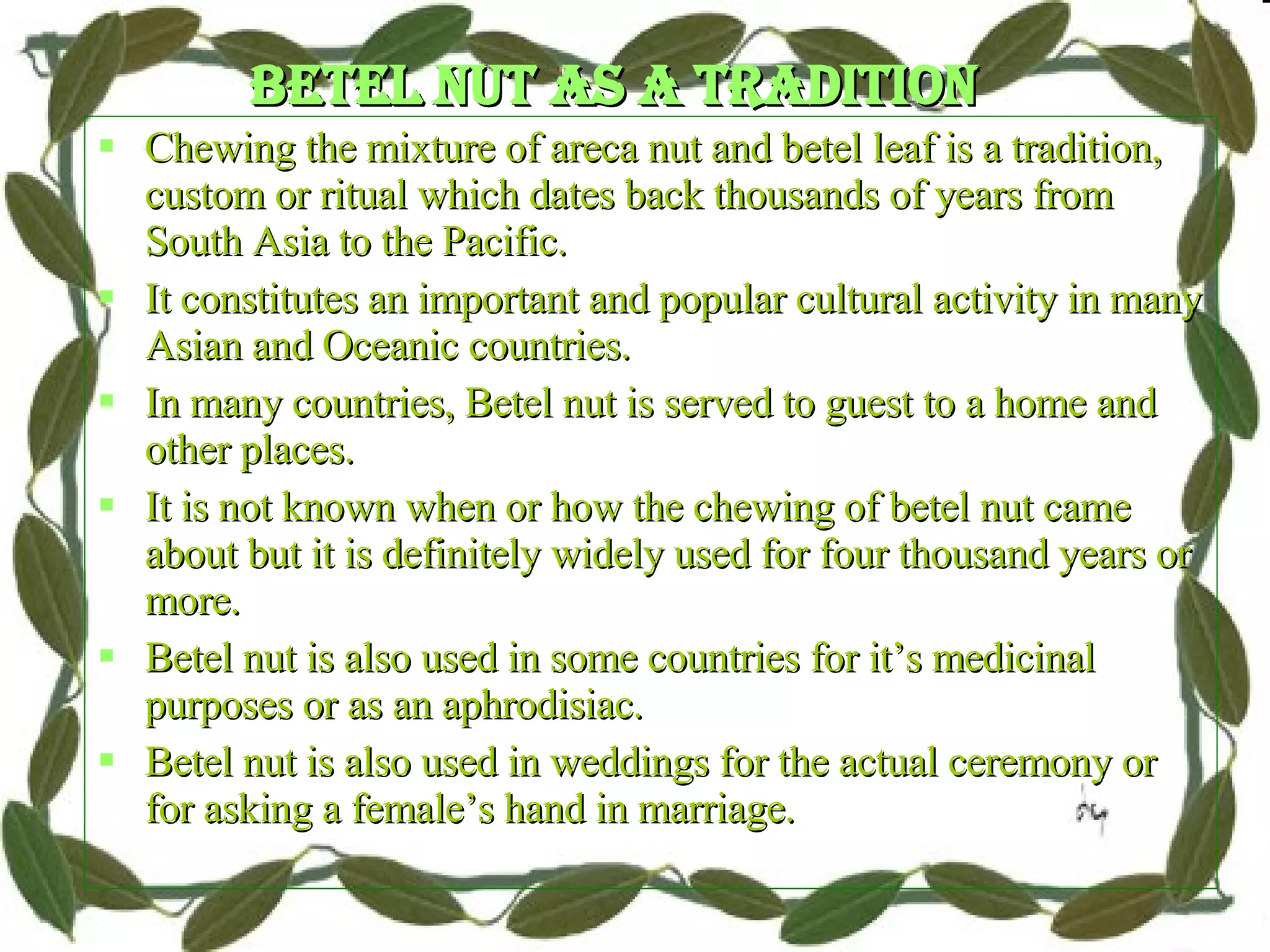 Betel Nut | PPT