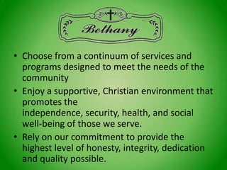 Bethany Home What's New (June 2013) | PPTX