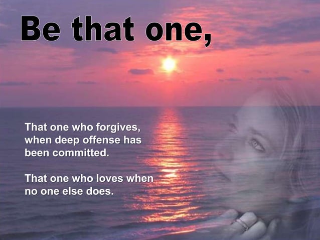 Be That One (Slideshow by: Kal-el Marcus) | PPTX