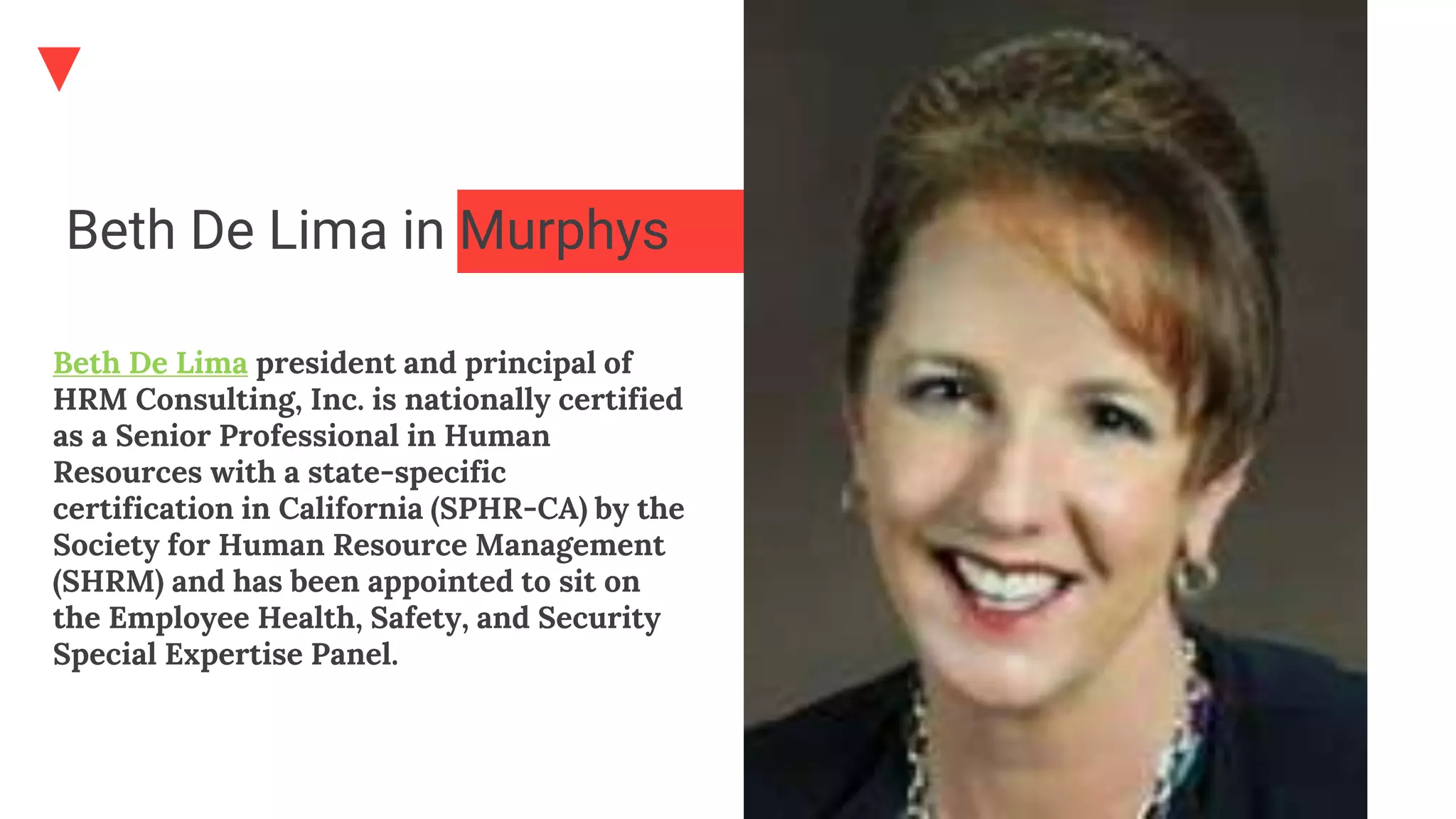 Beth De Lima | Murphys | PPT