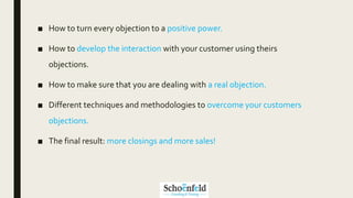 Be the best in overcoming customers' objections | PPTX | Consumer ...