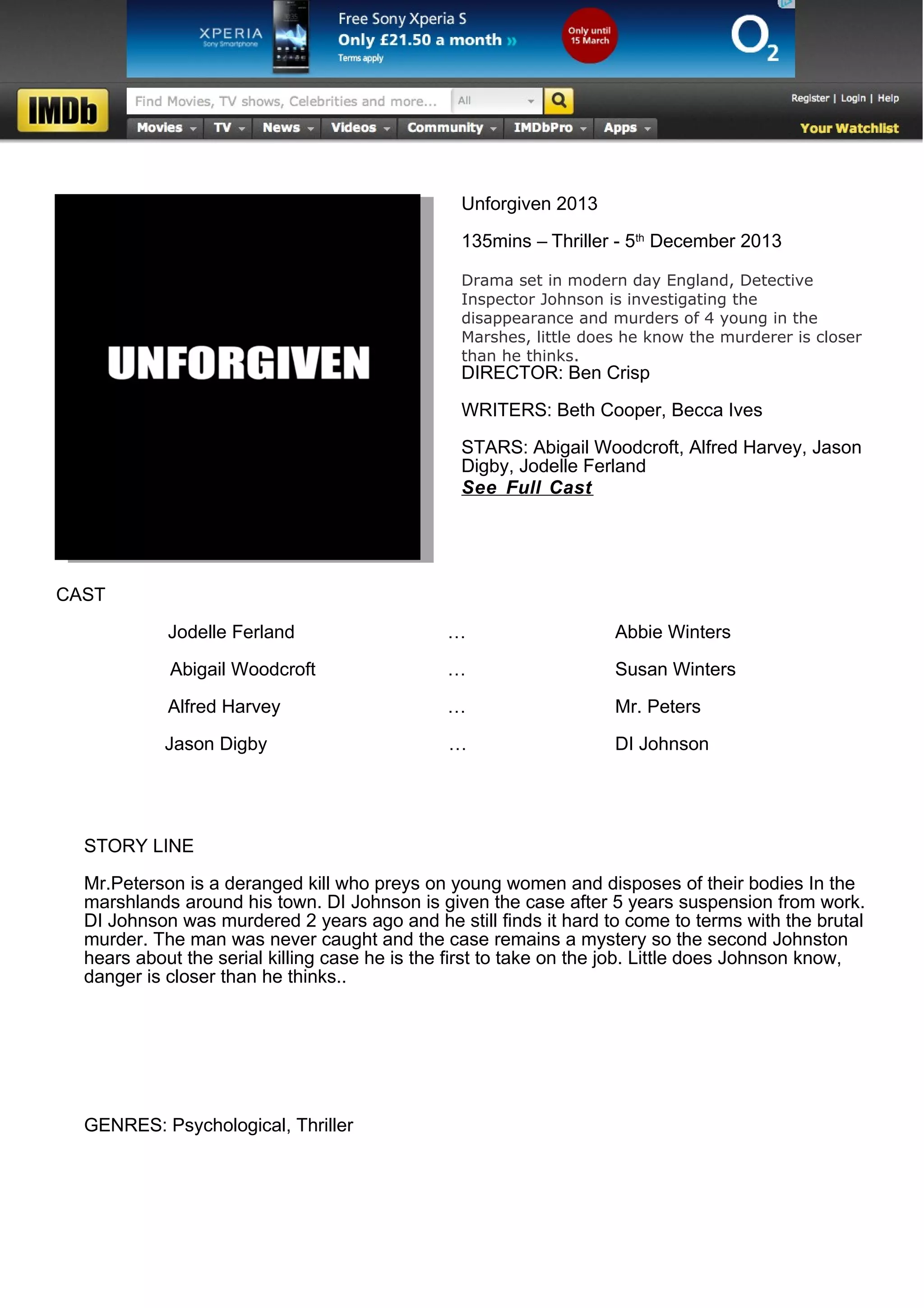 Beth emily cooper imdb temp | PDF