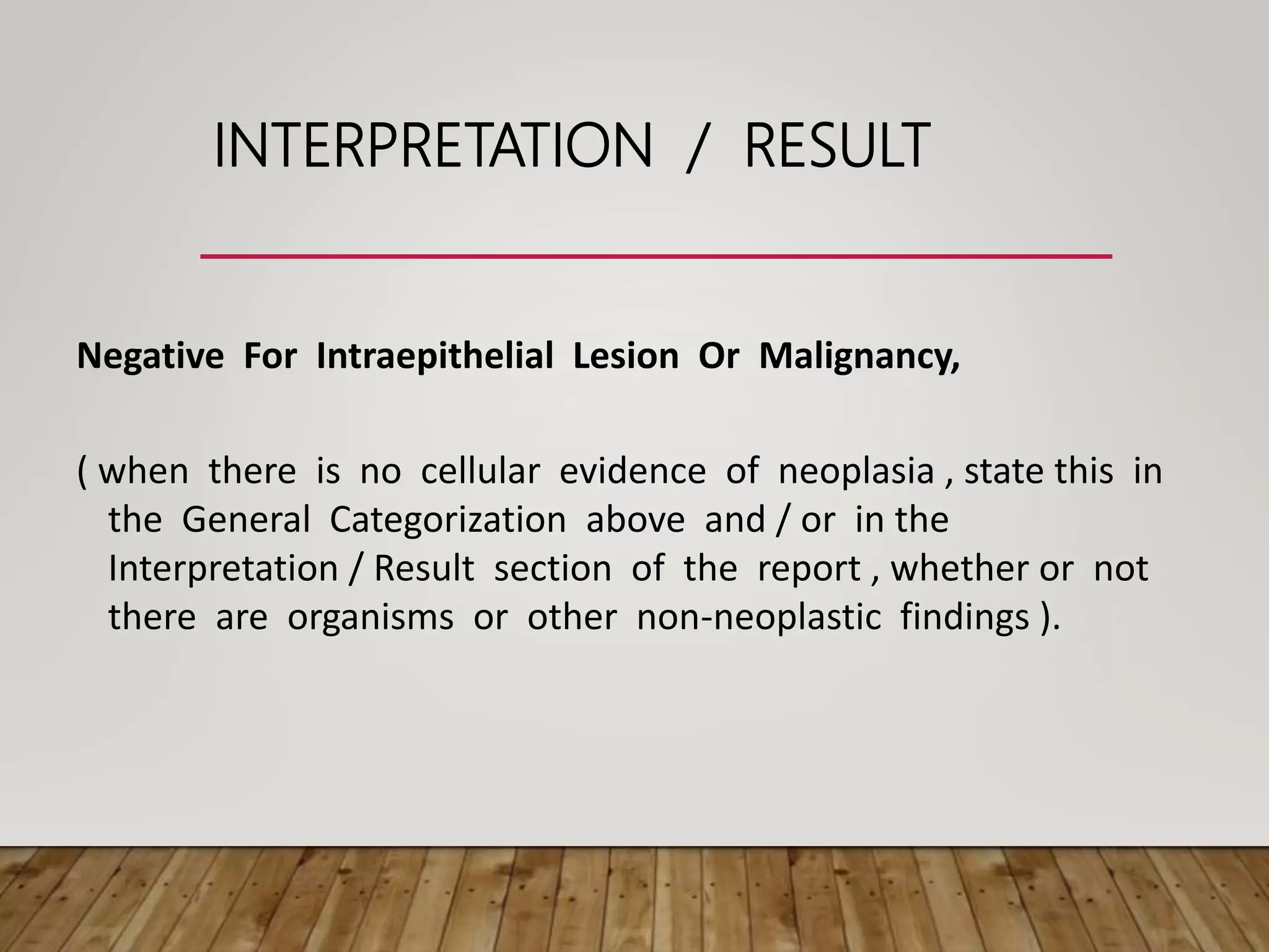 Bethesda system for reporting . Dr. Abhinav Golla , Associate Professor ...