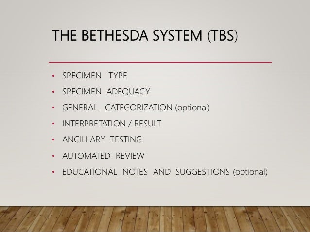 Bethesda system for reporting